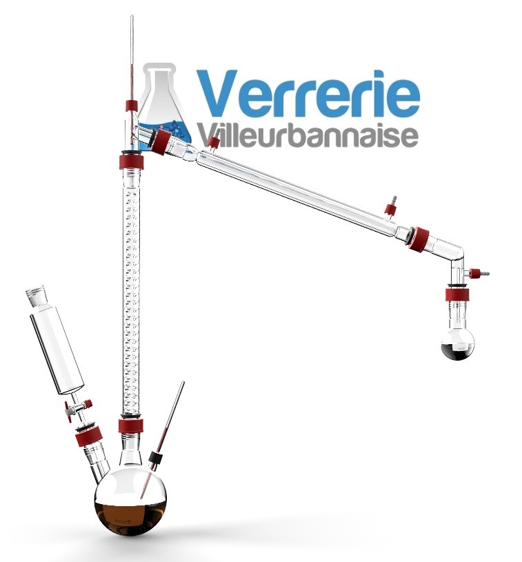 Ensemble de distillation a fraction sous vide avec reservoir comprenant ...