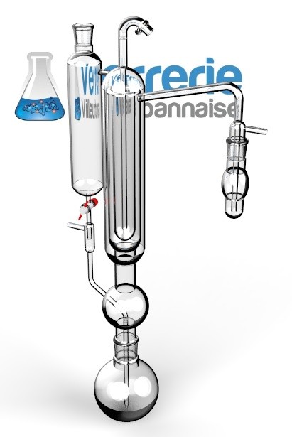 Glass apparatus for the measurement of sulfur dioxide SO2 - Verrerie ...